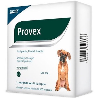 Vermífugo Cães Provex Provets C/ 4 Comprimidos 100% original | Shopee ...