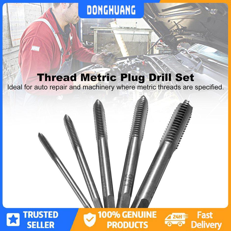 5 PCS HSS M3-M8 Conjunto de broca de plugue métrico de rosca de ...