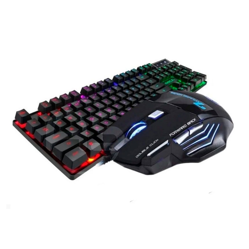 Kit Gamer Teclado + Mouse LED RBG Cor Preto USB Setup Gamer | Shopee Brasil