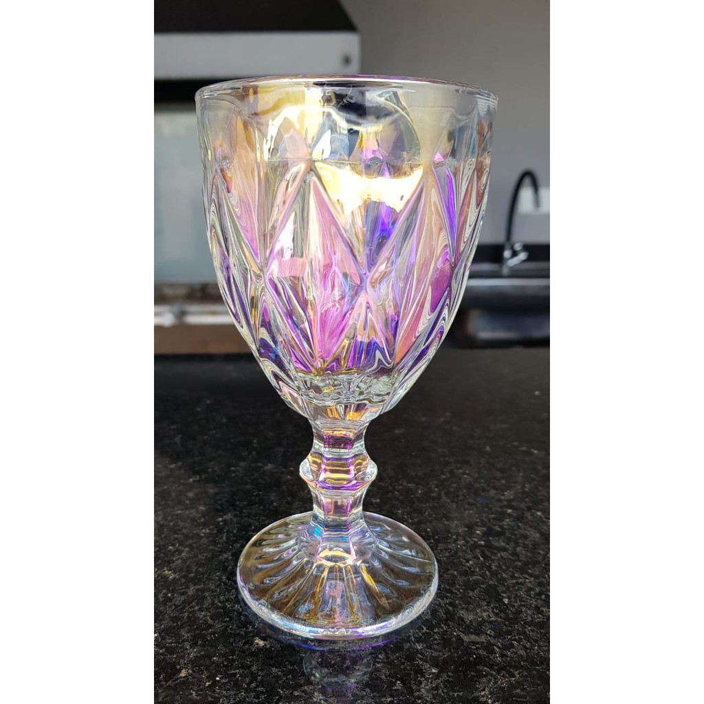 Taça Avulsa Furta-cor Diamond Rainbow 325ml Lyor | Shopee Brasil
