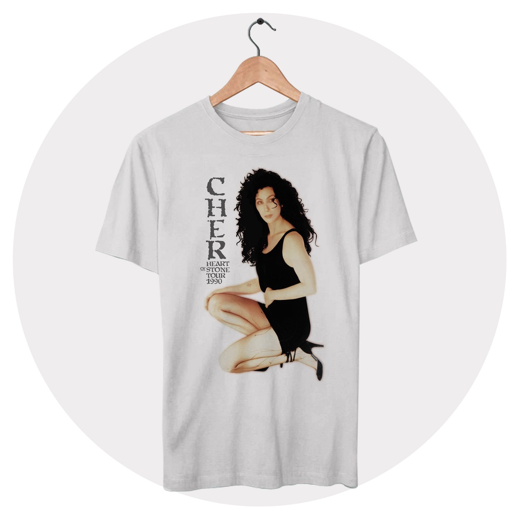 Camiseta Cher Heart Of Stone Tour | Shopee Brasil