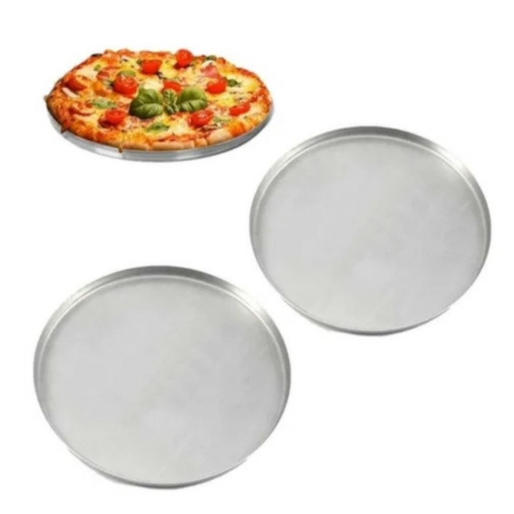 Kit forma de Pizza 2 unidades: 1 Forma 30cm + 1 Forma 35cm | Shopee Brasil