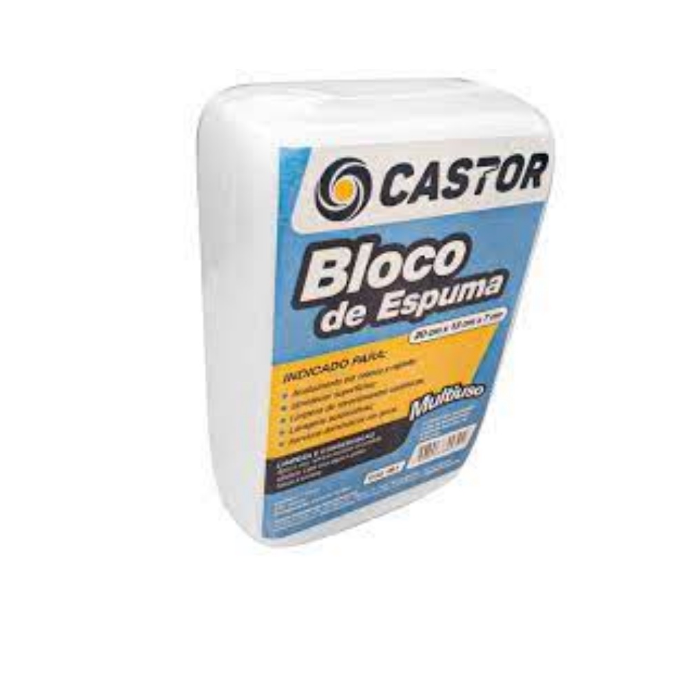Bloco Espuma Branco - Castor | Shopee Brasil