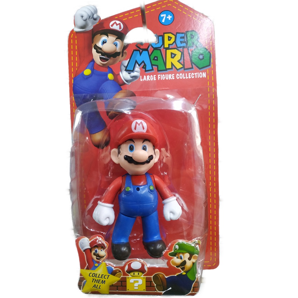Boneco Mario Bros Super Mario 12cm Brinquedo | Shopee Brasil
