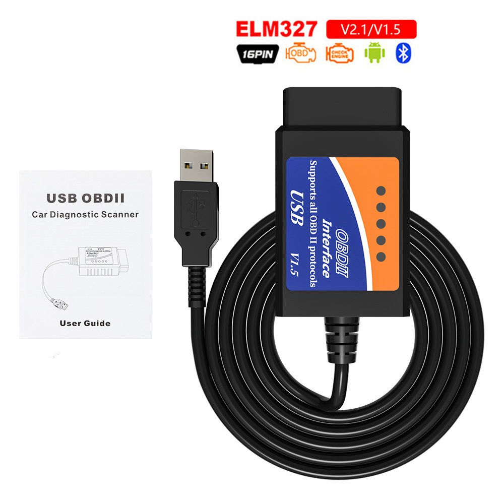 Leitor De Código De Auto OBD/OBDII OBD2 ELM327 Scanner USB Car Ferramenta De Diagnóstico ...