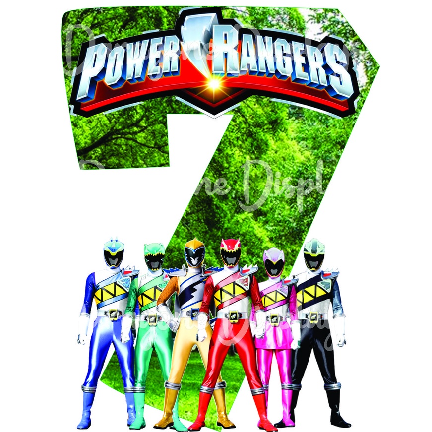 Display Número 7 Power Rangers 60cm | Shopee Brasil