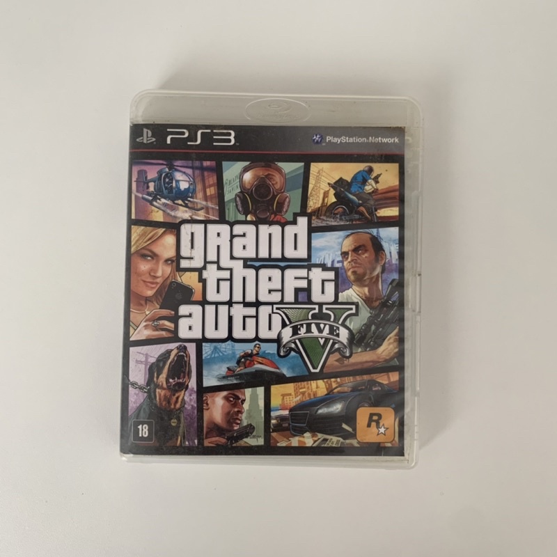 GTA V Gran Theft Auto PlayStation 3 PS3 mídia física | Shopee Brasil