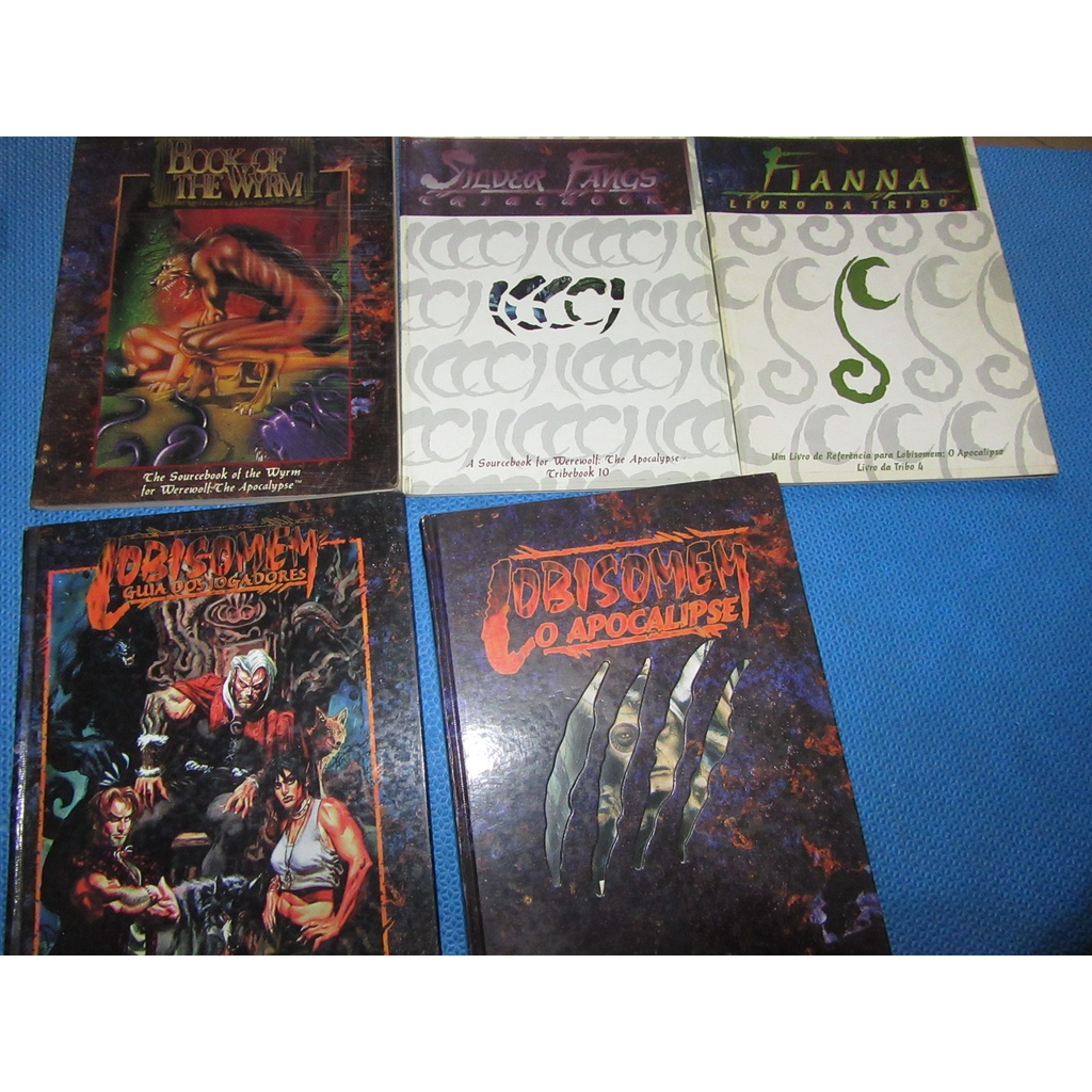 Coleção 5 Livros Lobisomem O Apocalipse Rpg Guia De Jogador | Shopee Brasil