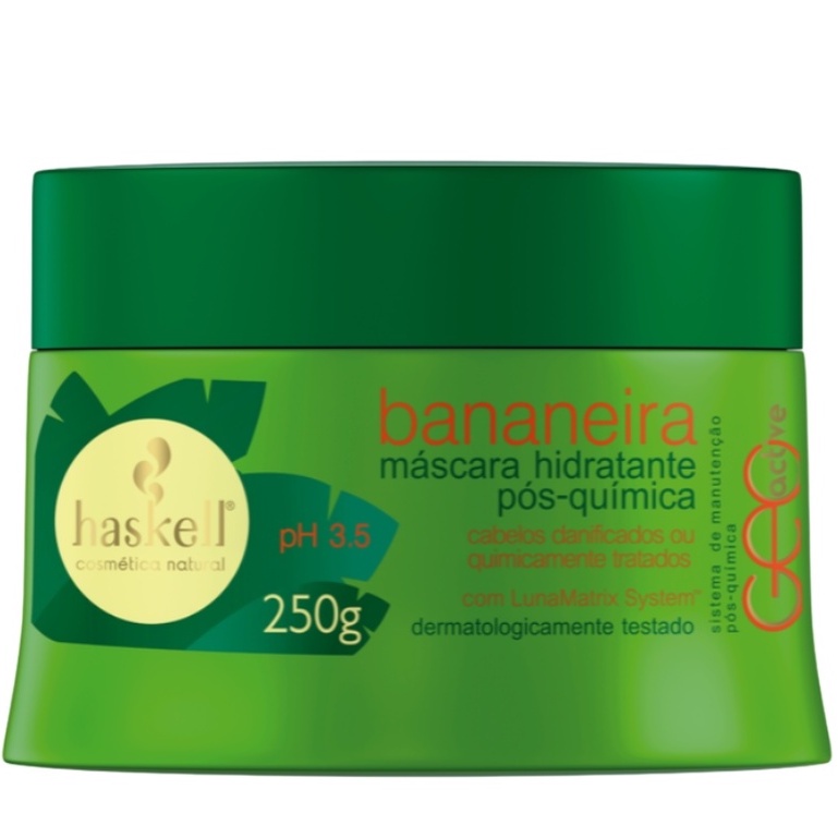 Haskell Pós-Química Bananeira - Máscara Hidratante - 250gr | Shopee Brasil