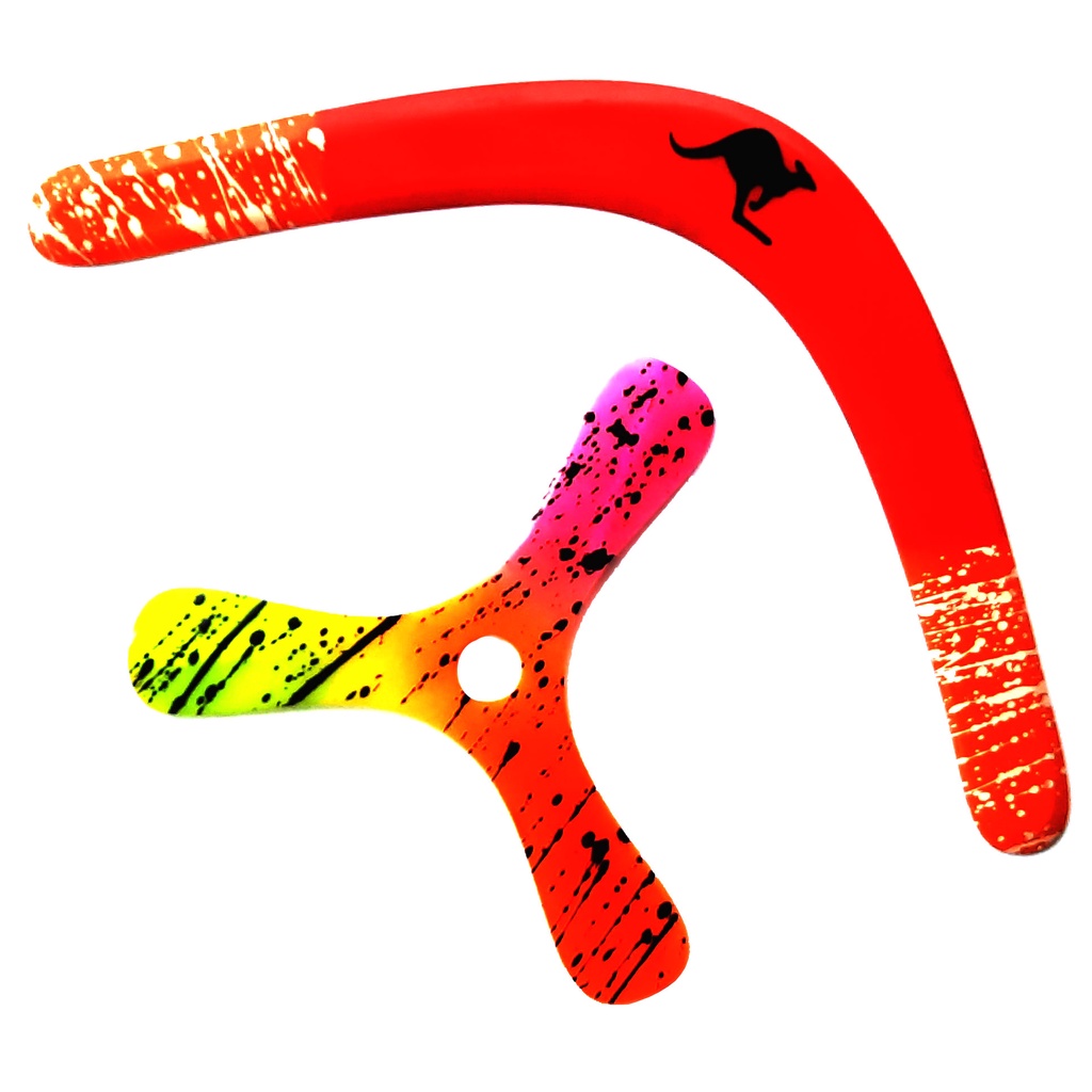 Kit Bumerangue Iniciante Contendo 2 Bumerangues: Tradicional + Velox ...