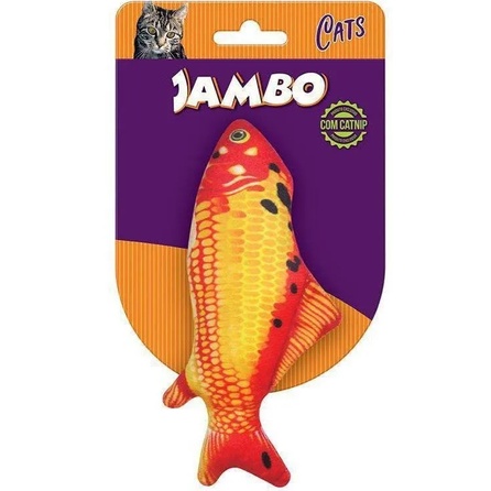 Jambo Brinquedo para gatos Peixe Real Fish Carpa P/gato C/catnip - Un ...