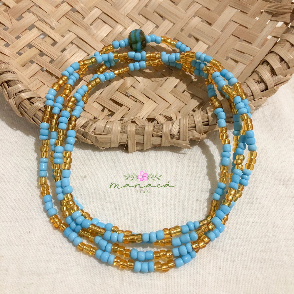 Guia de Logun Edé Fio de Contas – Colar de Proteção Umbanda e Candomblé ...