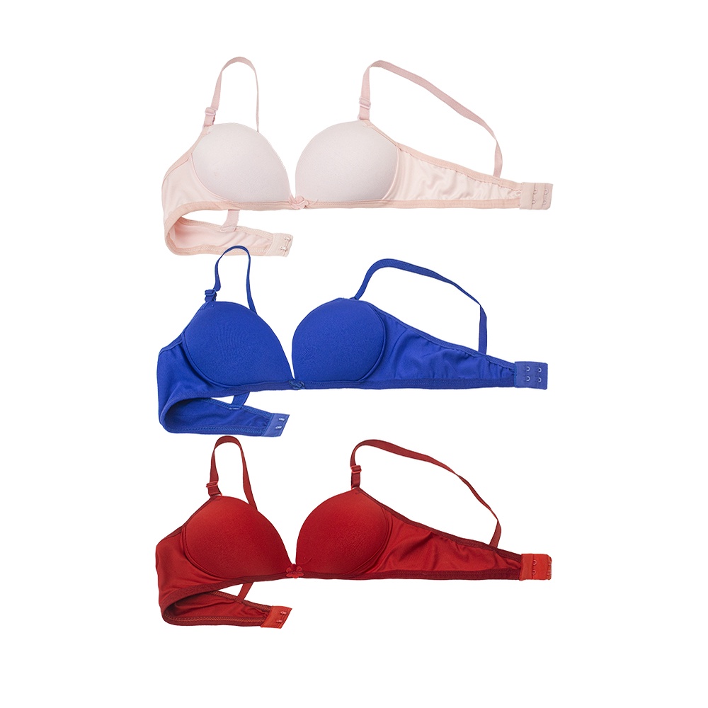 KIT 2 sutiã juvenil menina moça infanto com bojo e aro moda intima ...