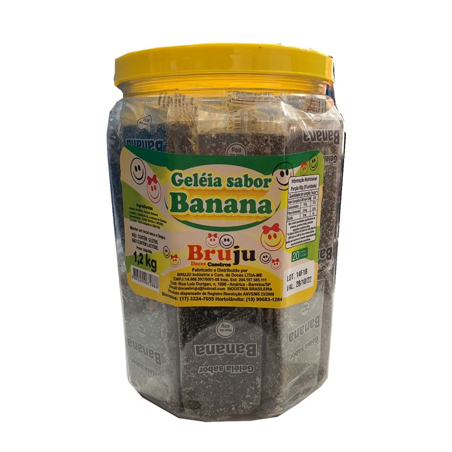Geleia de Banana 1,2kg - Bruju | Shopee Brasil