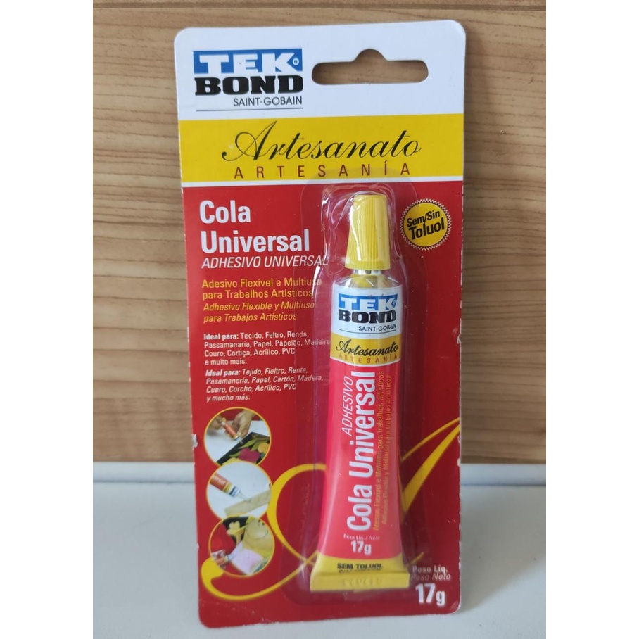 Cola Universal Para Artesanato TekBond 17g | Shopee Brasil