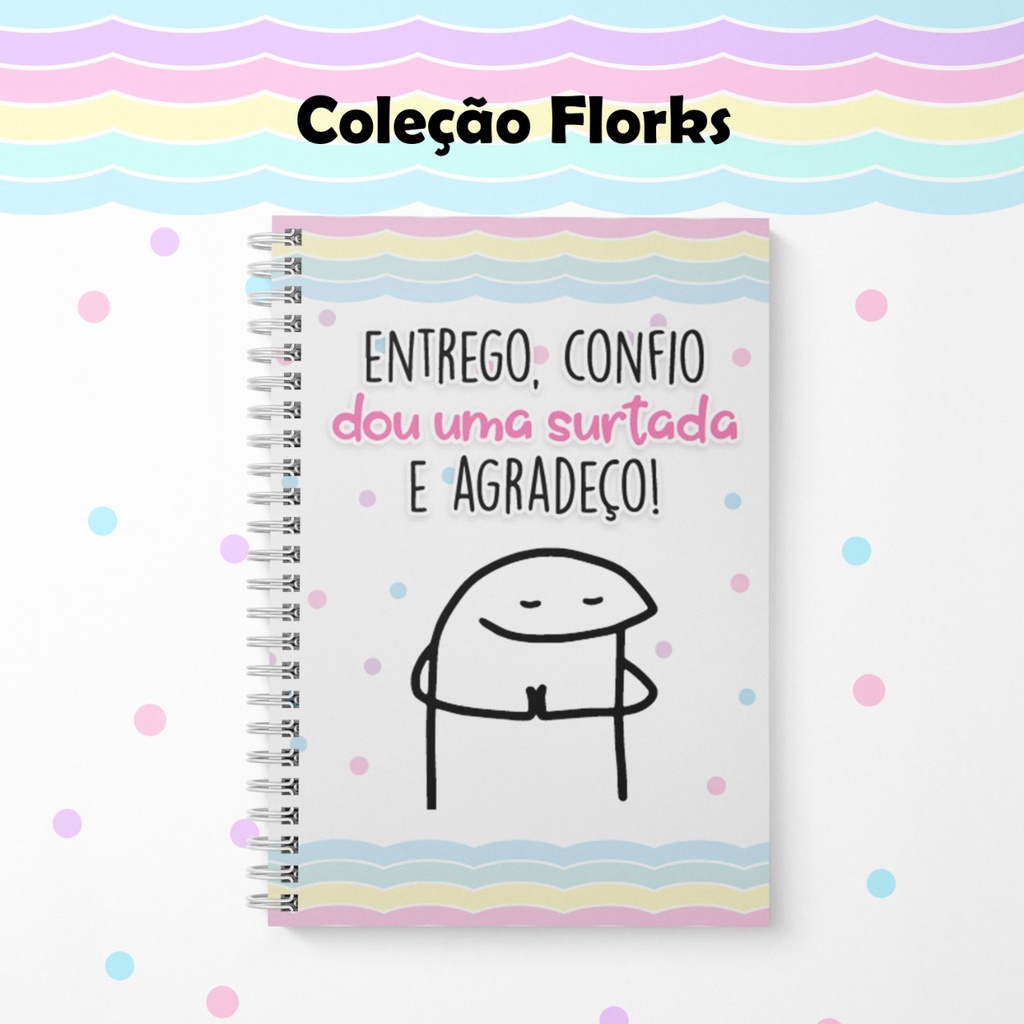 Agenda Permanente Coleção Florks - Modelo 05 - Escorrega o Preço