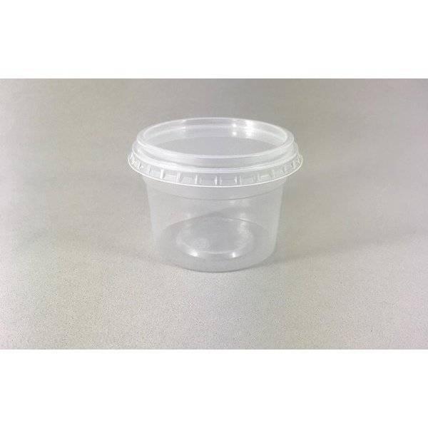 Kit Pote redondo com tampa 140ml c/ 25 unidades - Rioplastic | Shopee Brasil