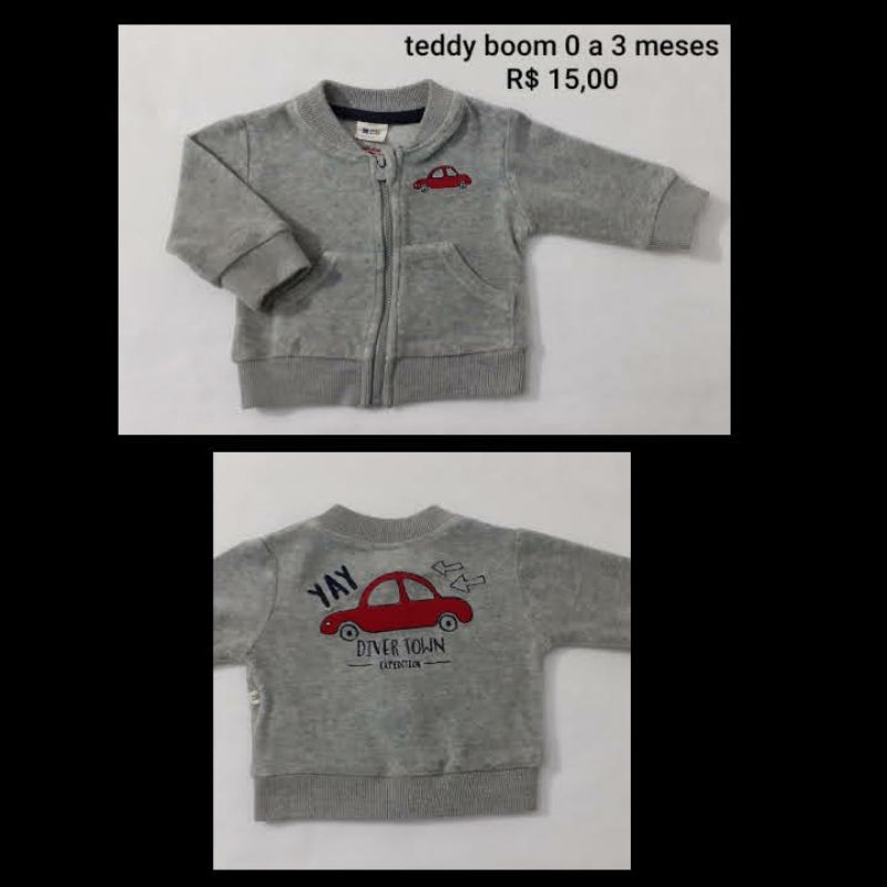 Casaquinho Bebe Teddy Boom Semi Novo | Shopee Brasil