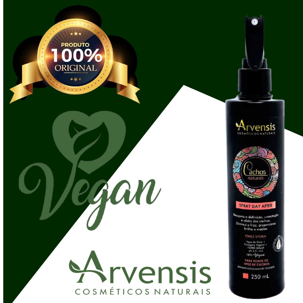 Spray ativador de cachos day after Arvensis 250 ml - Produto Original ...