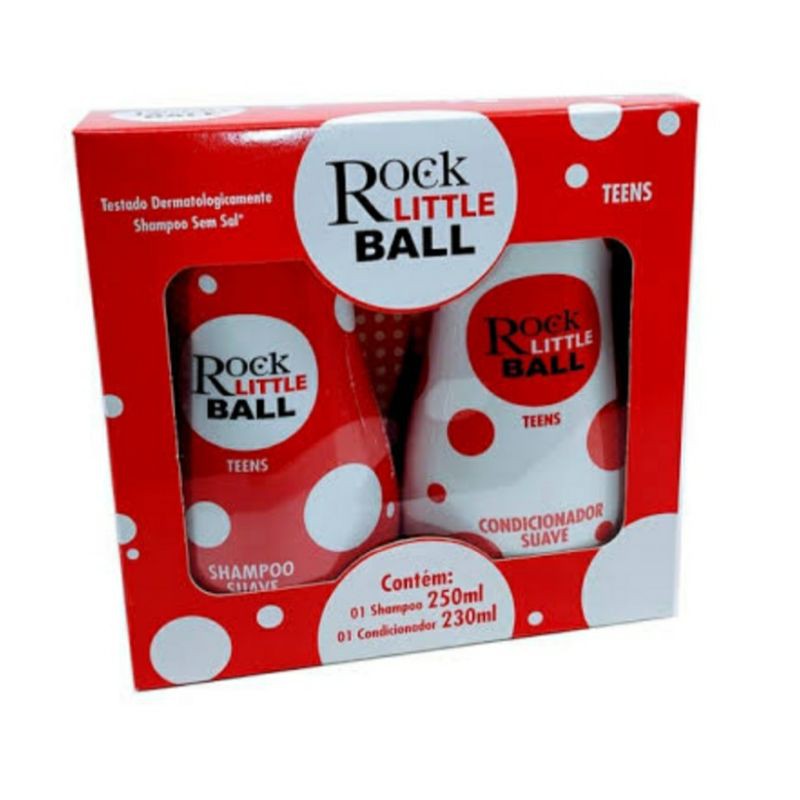 Kit Shampoo e Condicionador Rock Little Ball Teens 250ml | Shopee Brasil