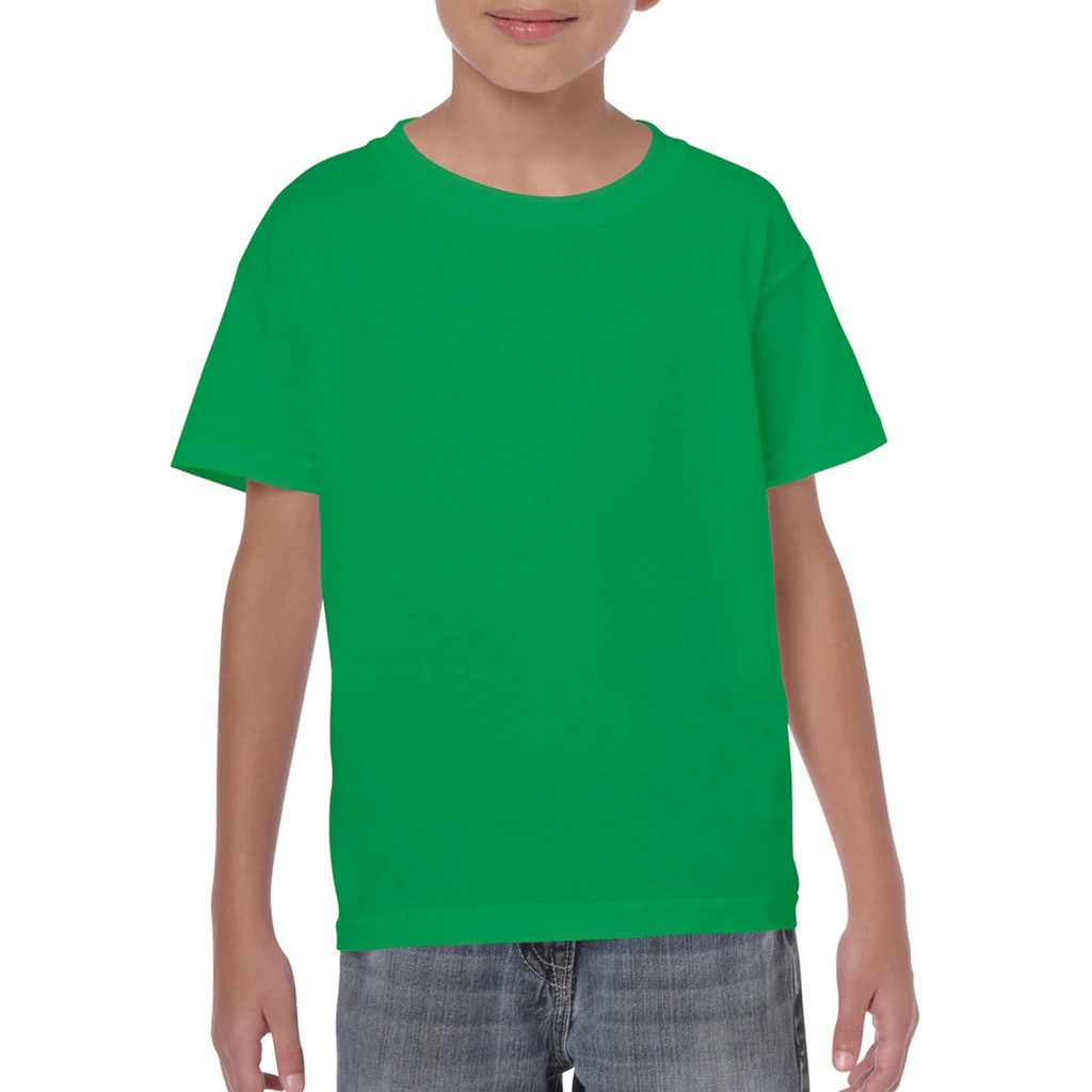 Camiseta Verde Infantil Lisa Básica 100% Algodão | Shopee Brasil