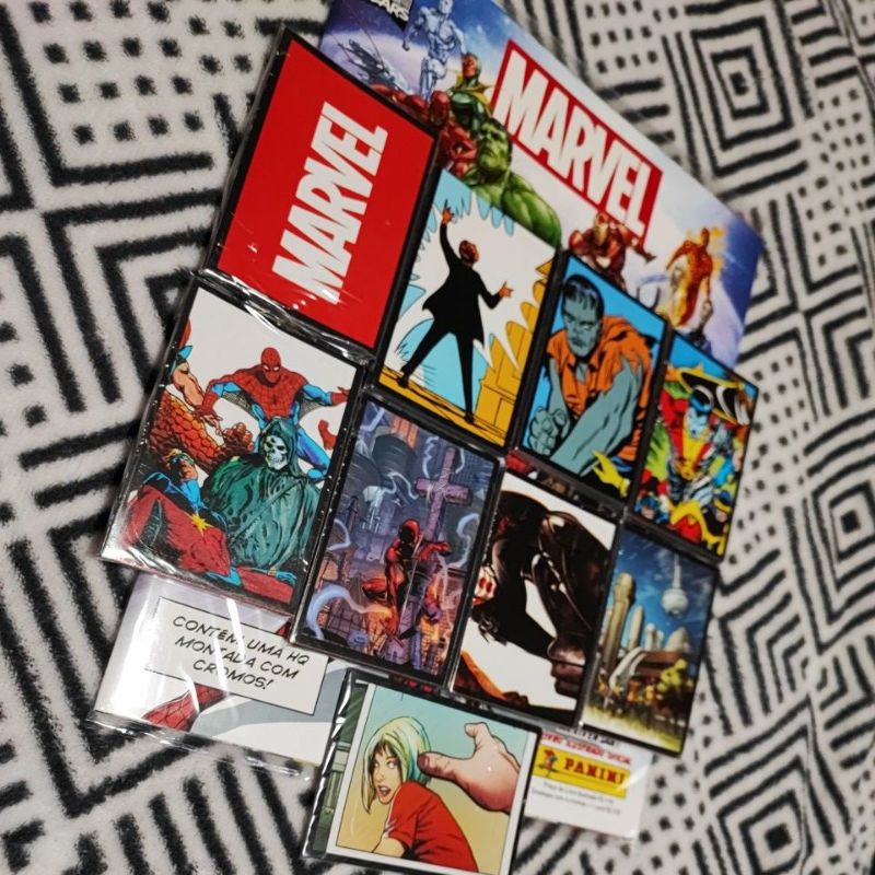 Álbum Marvel Anniversary completo para colar. | Shopee Brasil