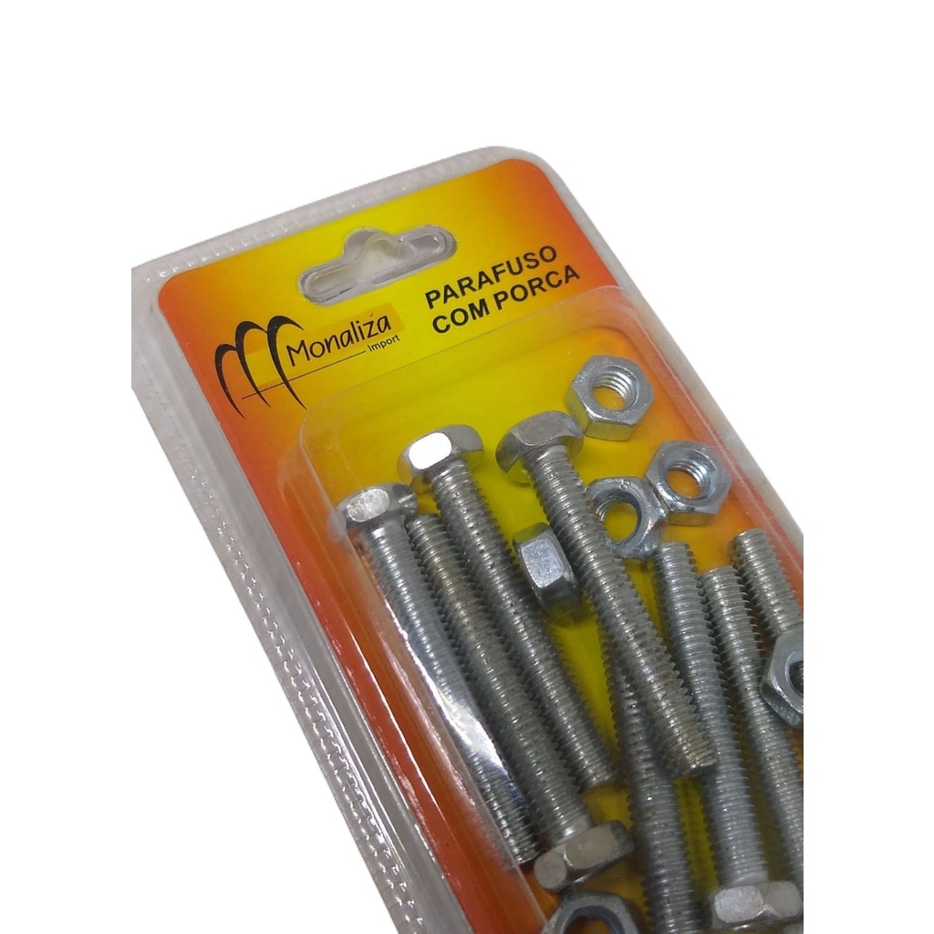 Kit parafuso com porca 8 unidades 40mmX6mm | Shopee Brasil