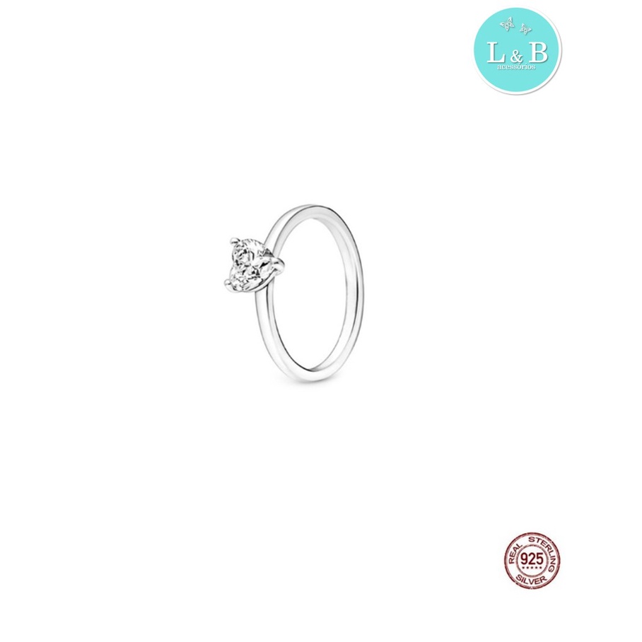 Anel SOLITÁRIO YOU & ME N°19 em 100% Prata S925 | Shopee Brasil