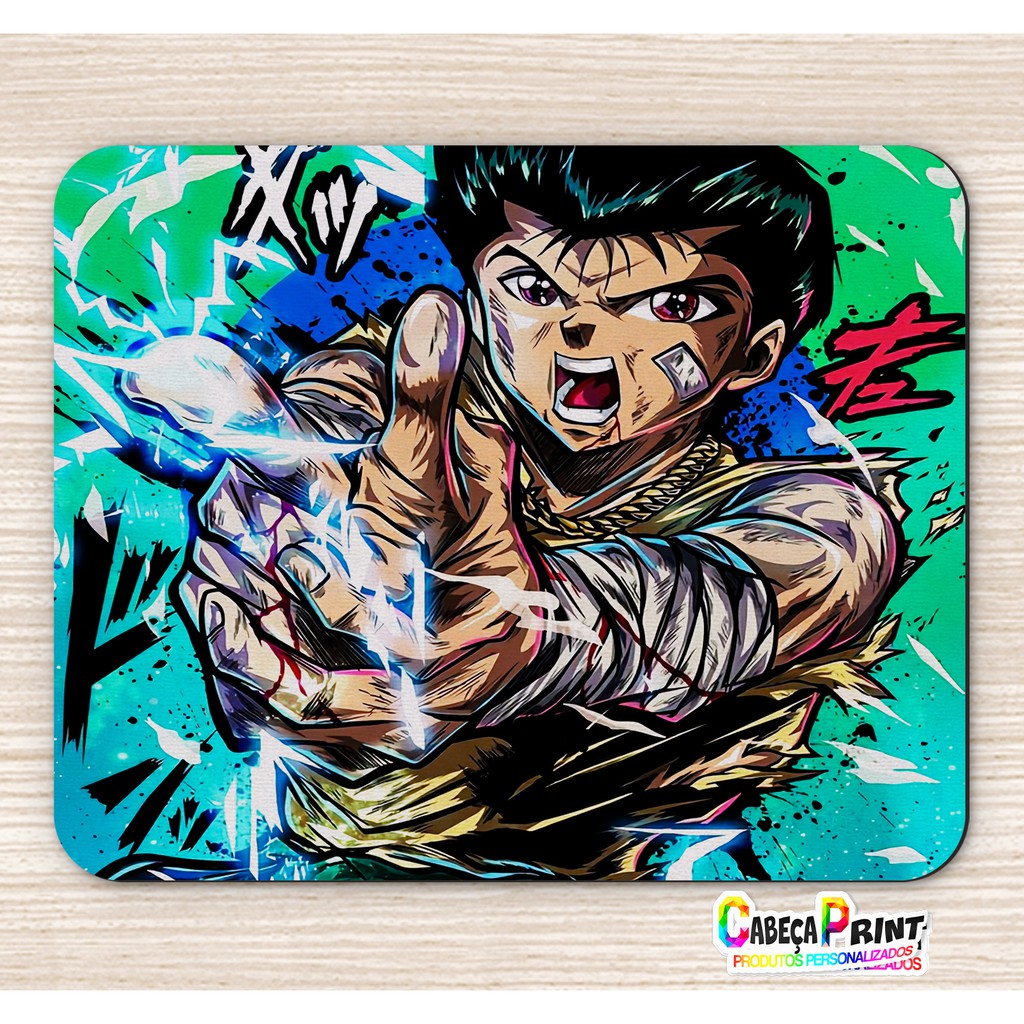 Mouse Pad 20X24 Cm Yu Yu Hakusho | Shopee Brasil