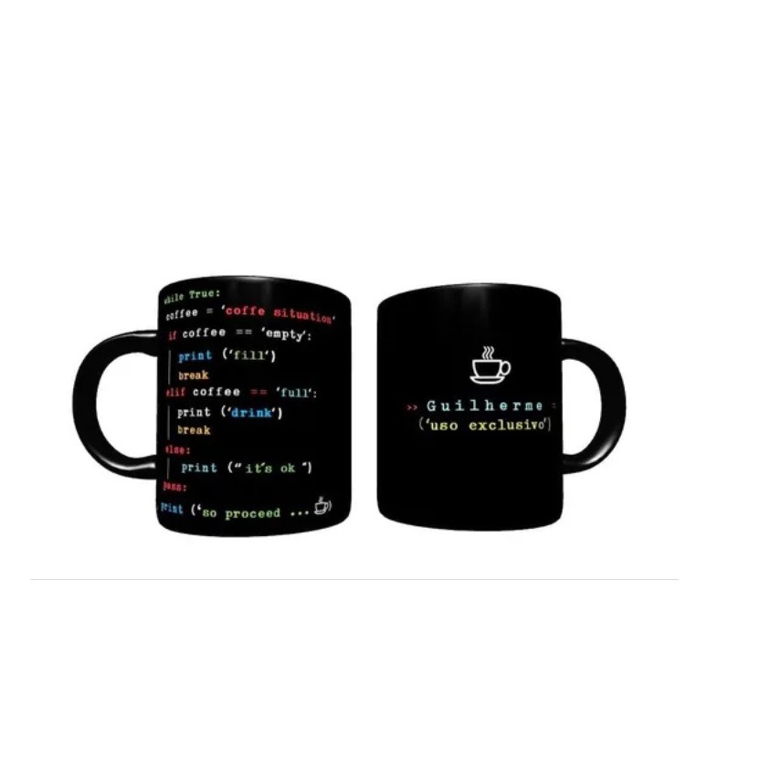 Caneca Programador De Ti - Personalizada com seu Nome | Shopee Brasil