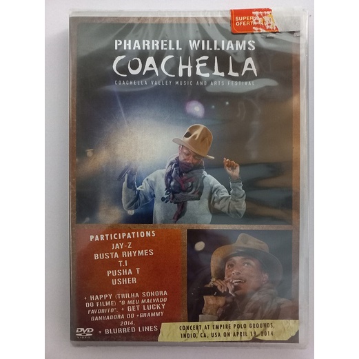 DVD Pharrell Williams - Coachella - Novo / Original / Lacrado | Shopee ...