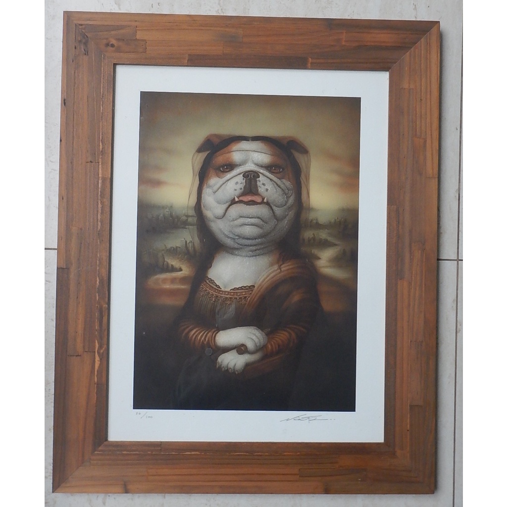 Naoto Hattori - Notorious BI-AT-CH - Buldog Monalisa - Print Numerado e ...