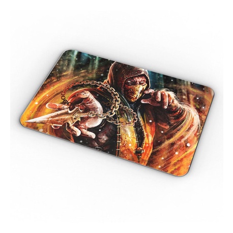 Mouse Pad Scorpion Mortal Kombat Gamer - 40cm X 28cm | Shopee Brasil