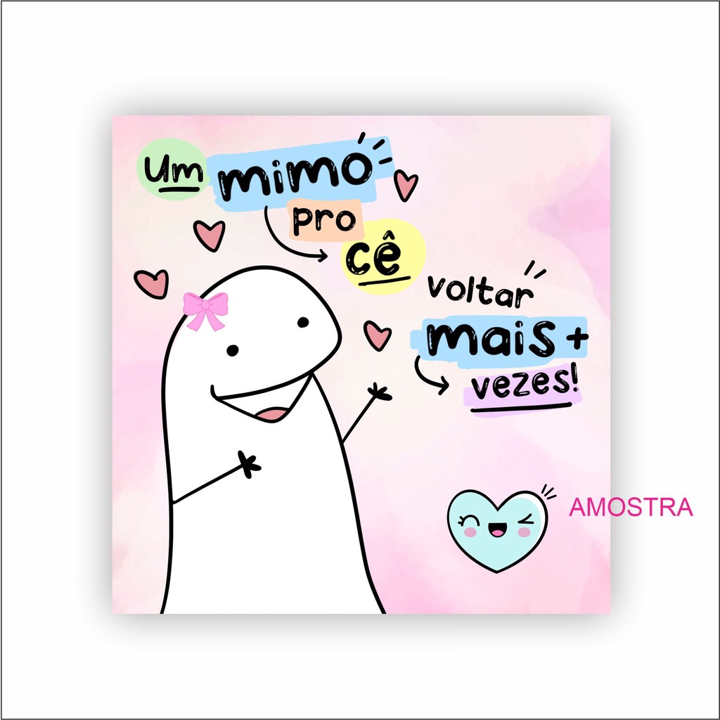 100 Unidades Adesivo Vinil 3cm Flork Mimo Para Embalagem, Sacola, Caixa ... 100 Unidades Adesivo Vinil 3cm Flork Mimo Para Embalagem, Sacola, Caixa ...