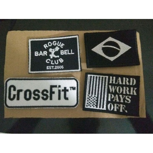 Patch Bordado Crossfit Kit 3 Bordados - Termocolante | Shopee Brasil