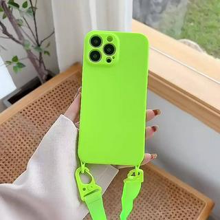 Capa Para Telefone IPhone 13 12 15 Pro Max IP 14 De Silicone Líquido Macio Com Cordão | Shopee ...