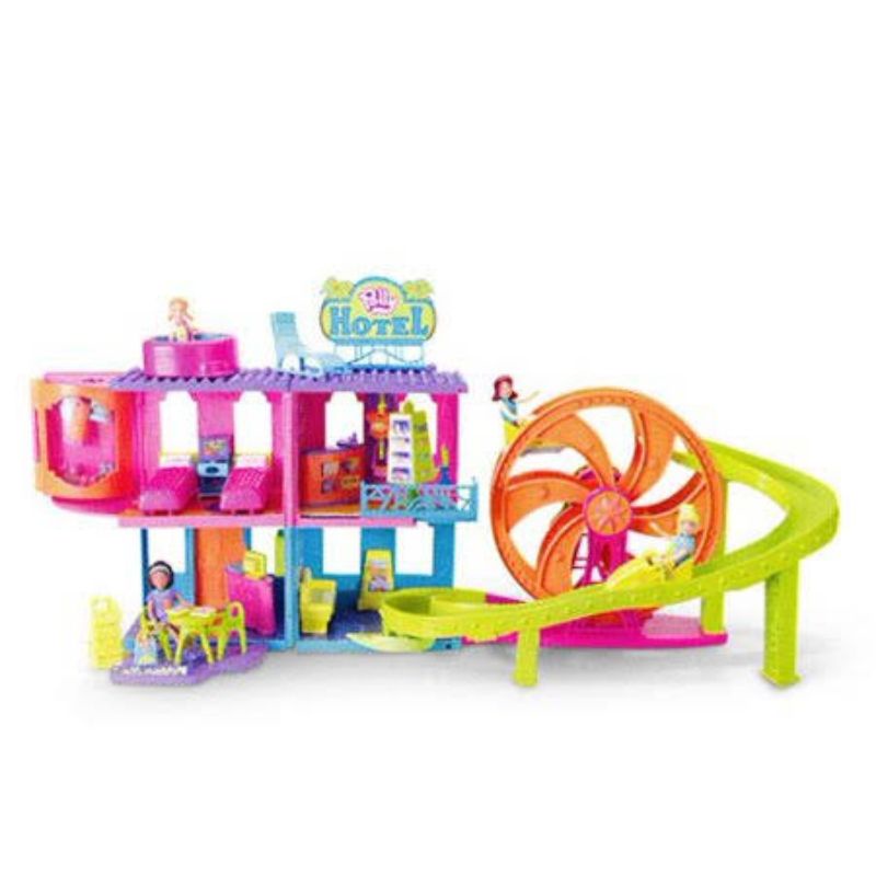 Polly Pocket! Brinquedo Relaxin' Resort' Rock 'n Roller Coaster Hotel ...