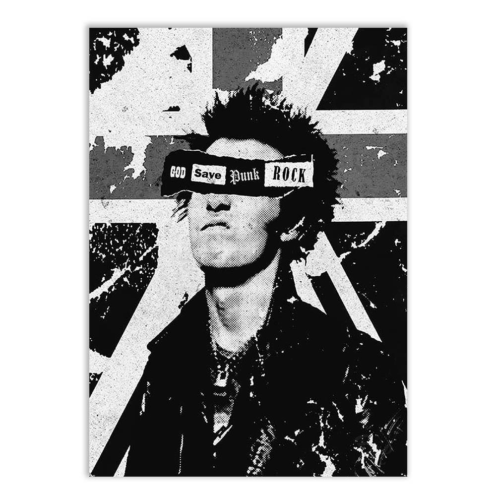 Placa Decorativa God Save Punk Rock | Shopee Brasil