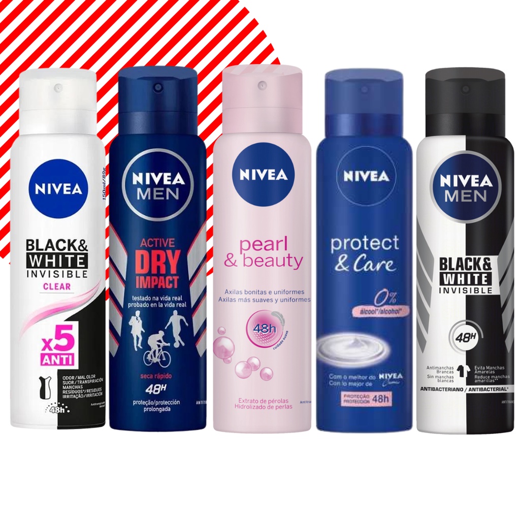 Desodorante Antitranspirante Aerosol Nivea 48 horas de proteção Protect ...