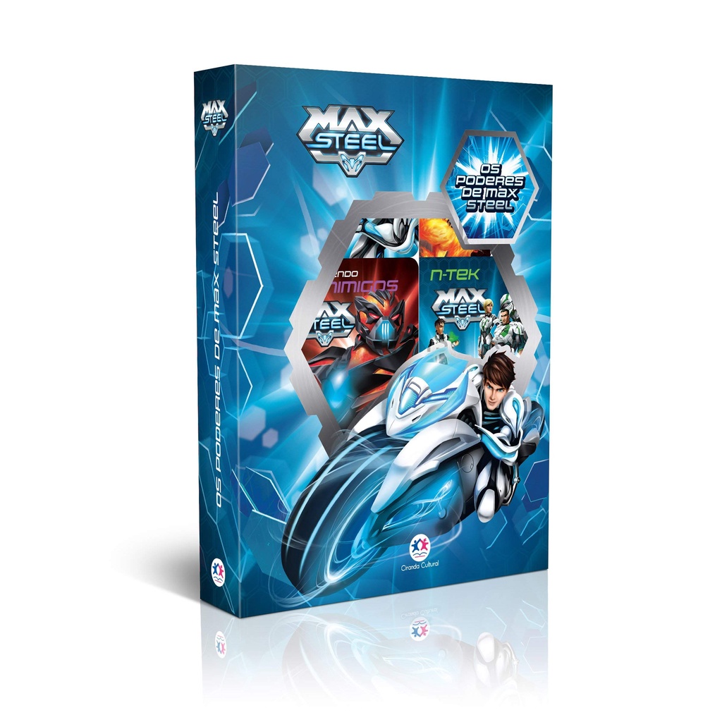 Max Steel - Os Poderes de Max Steel - 6 Mini Livros Cartonados - Novo ...