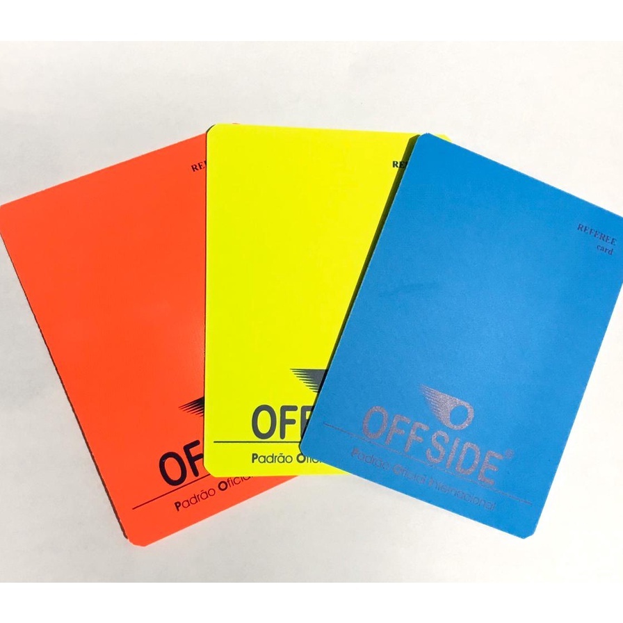 Cartão De Árbitro De Futsal Offside C/3 | Shopee Brasil