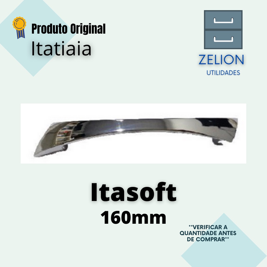 Kit de Puxador Itatiaia Modelo Itasoft 160mm Produto Original | Shopee ...