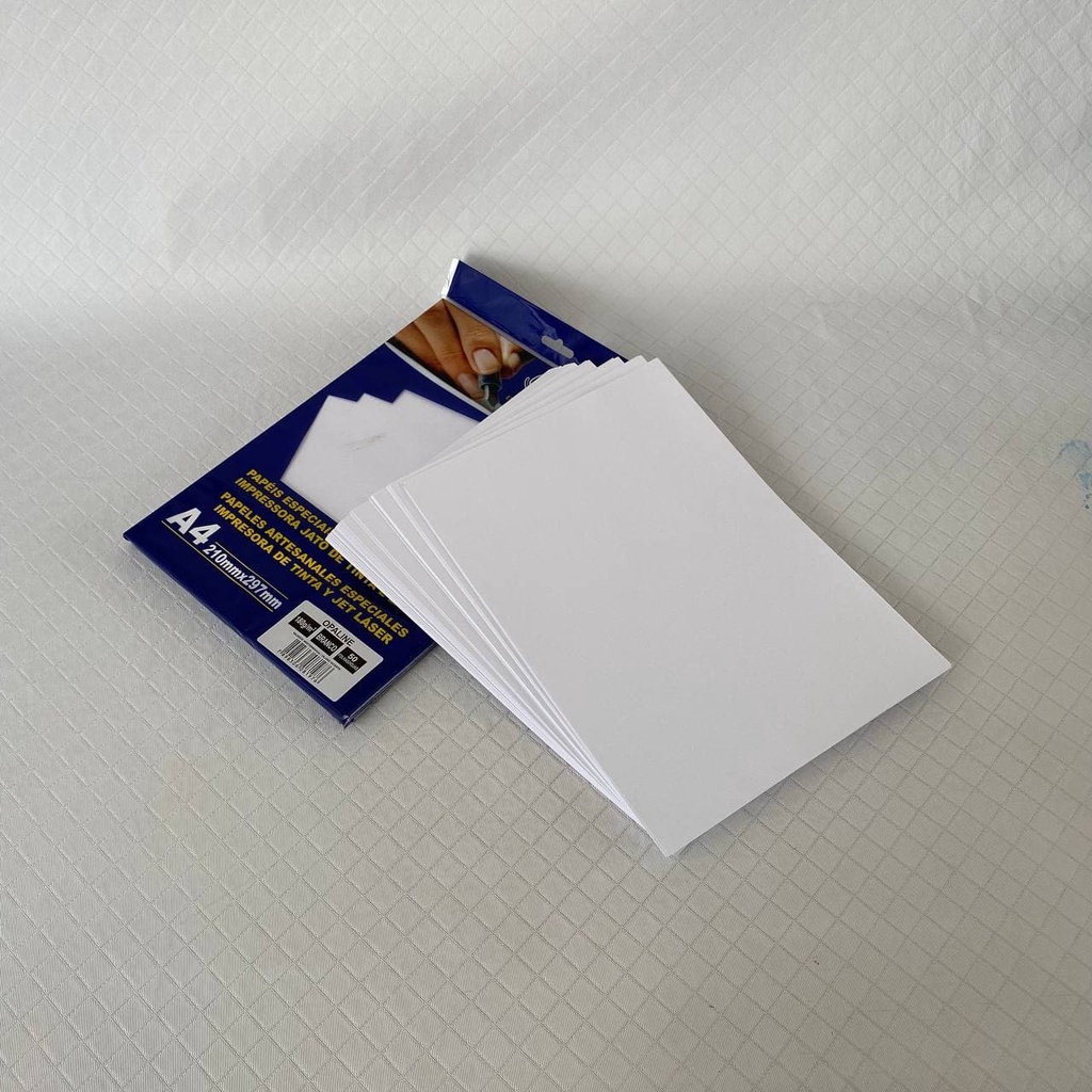 Papel Opaline A4 180g OFF PAPER - pacote com 50 folhas | Shopee Brasil