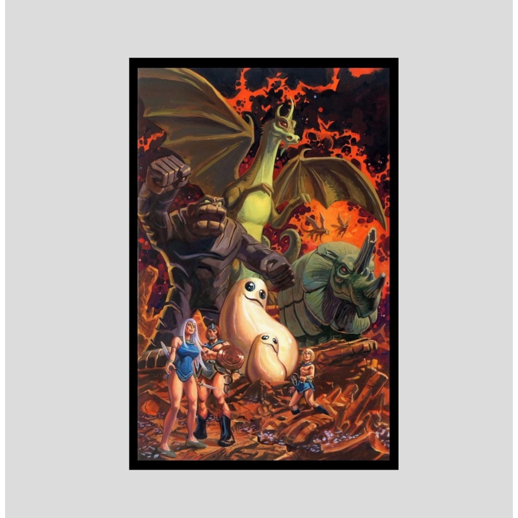 Quadro os herculoides Cartoon Anos 80 Painel Super Herois | Shopee Brasil