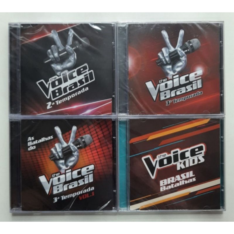 KIT - 4 CDS - THE VOICE BRASIL - ( NOVOS LACRADOS ) | Shopee Brasil