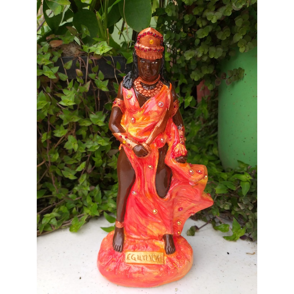 Estatua Orixa Egunita / Ori-ina Em Gesso 24 Cm | Shopee Brasil