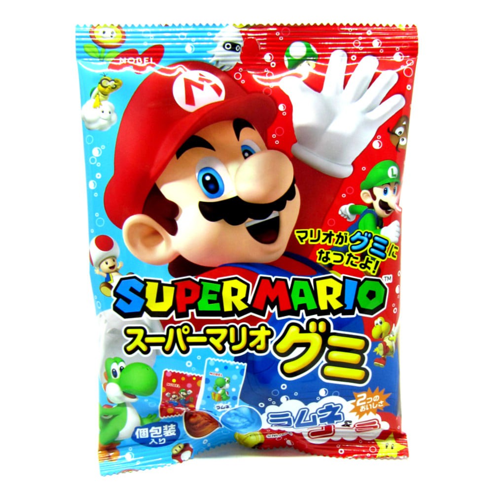 Bala de de Goma Super Mario Sabor Soda e Cola Nobel - 85g | Shopee Brasil