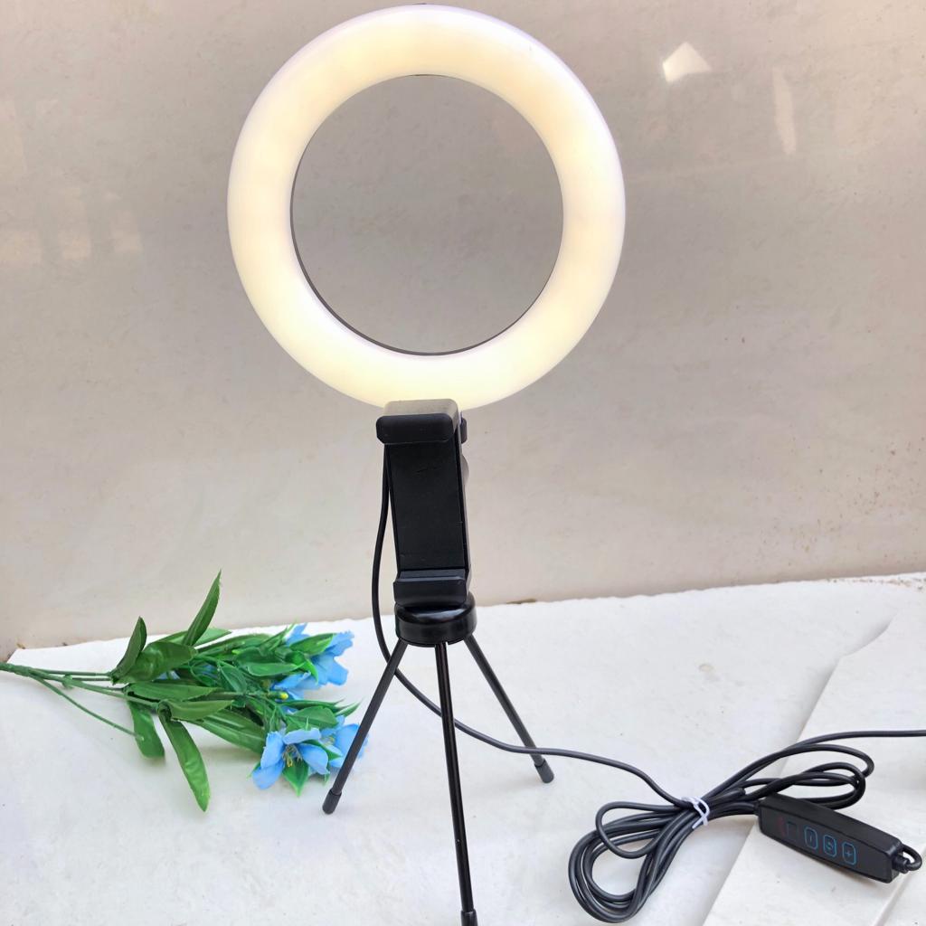 Iluminador de LED Ring Light - 6 polegadas (16cm) | Shopee Brasil