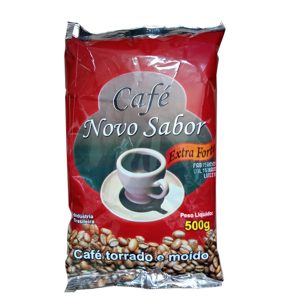 Café Novo Sabor Torrado e Moído 500g | Shopee Brasil