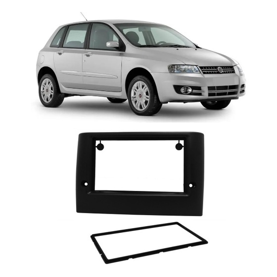 Moldura Painel DVD 2 Din MP5 Central Multimidia Fiat Stilo Stillo Fiamon | Shopee Brasil